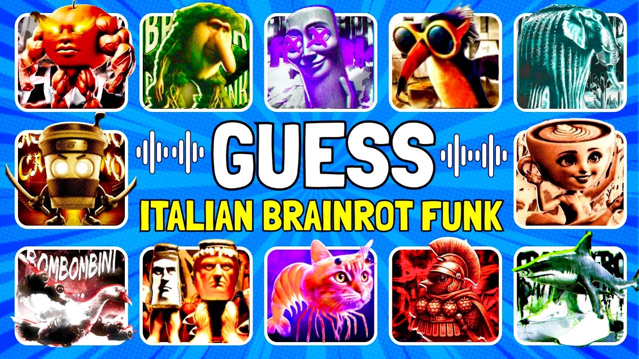 Guess ITALIAN BRAINROT ANIMALS FUNK Edition | Tung Tung Sahur Funk ...