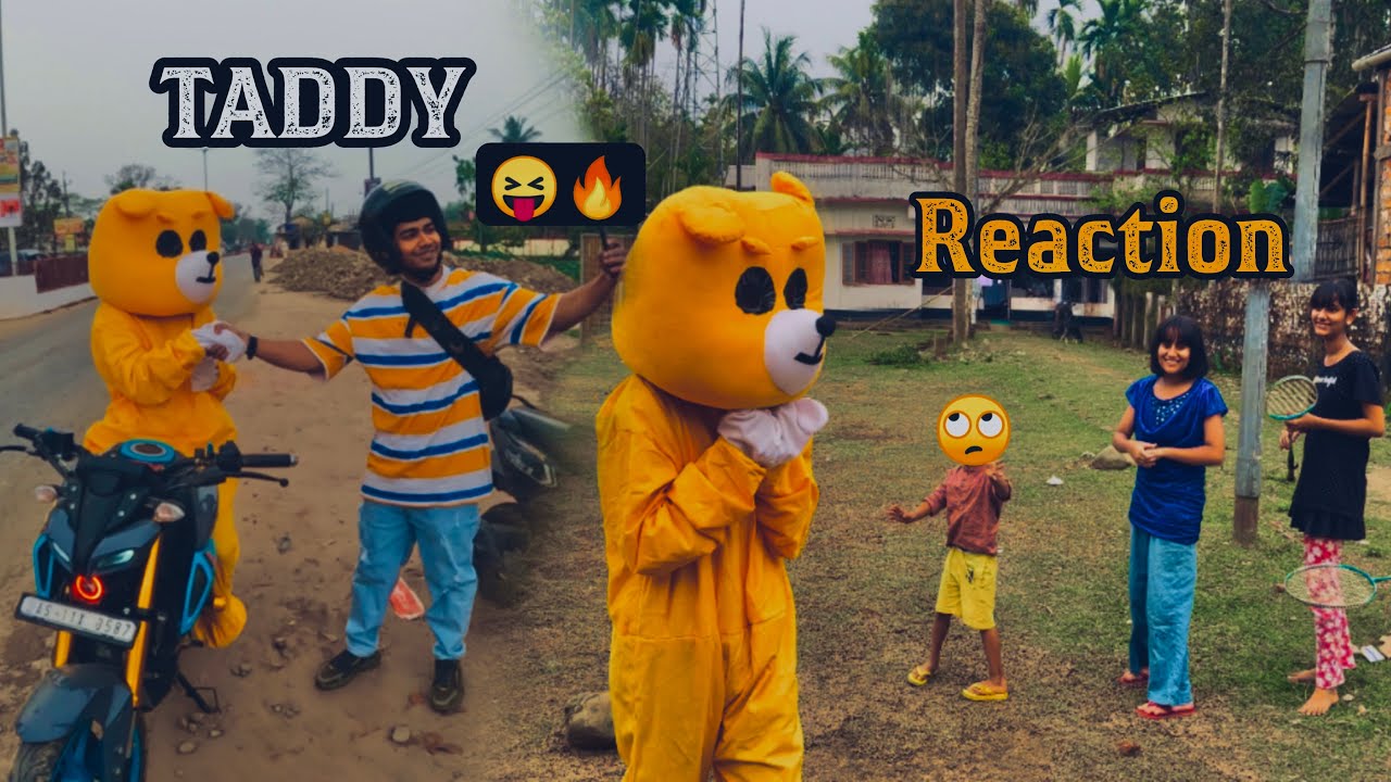 Taddy Bear Public Reaction😂 ll Taddy fun video🔥ll Arfan Ckz vlog - YouTube