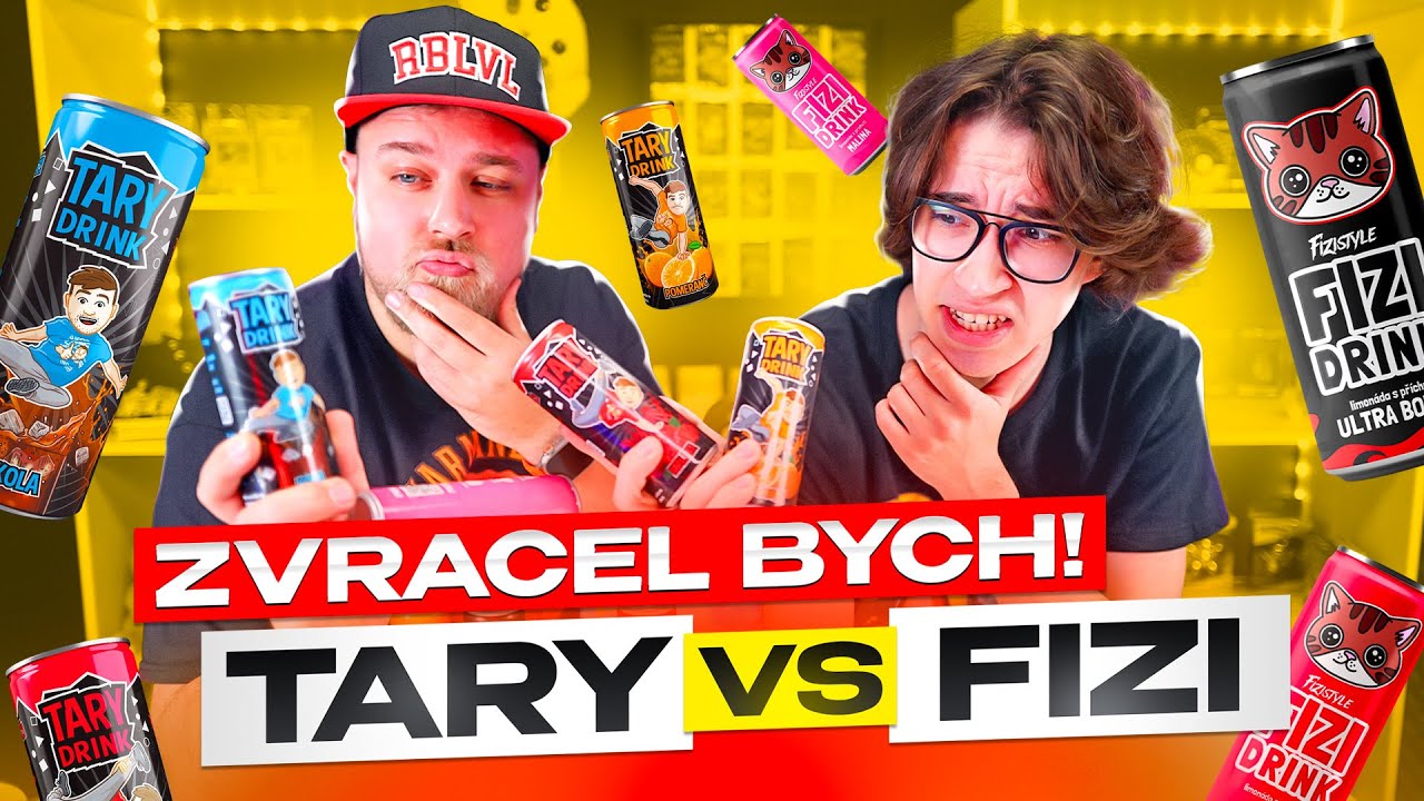 TARY TO ZASE PODĚLAL! OCHUTNÁVÁME TARY VS FIZI DRINK ABYSTE VY NEMUSELI ...