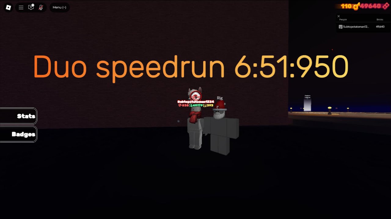 Sub 7 duo full game run Roblox: grace - YouTube