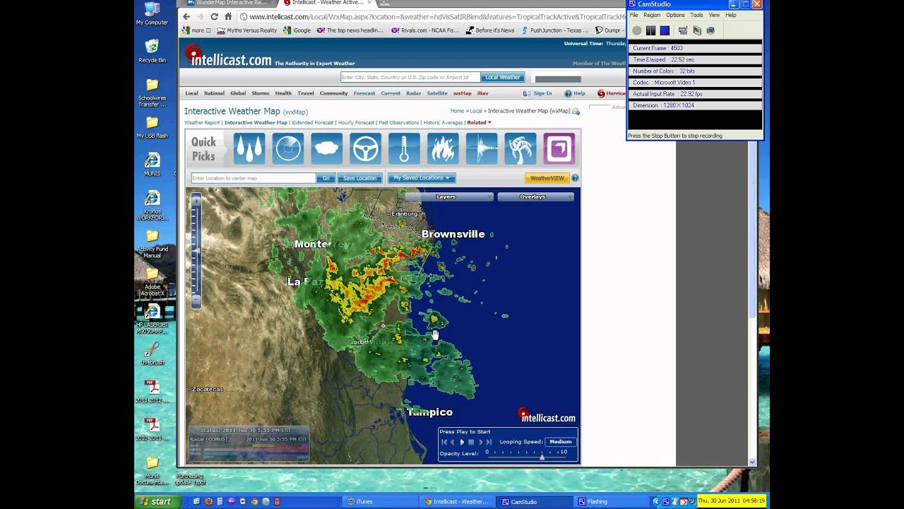 HAARP rings intersect over South Texas - YouTube