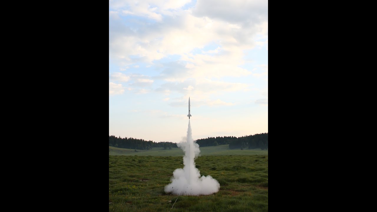 Experimental rocket launch with onboard camera - YouTube