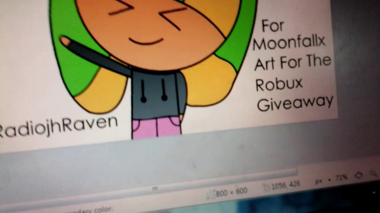 Fan Art For Moonfallx (Participation For The Robux Giveaway!) - YouTube