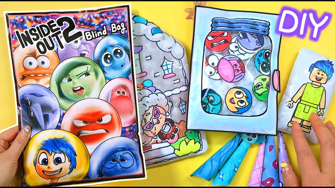 INSIDE OUT 2 Blind Bag Unboxing #asmr #paperdiy #gamebook - YouTube