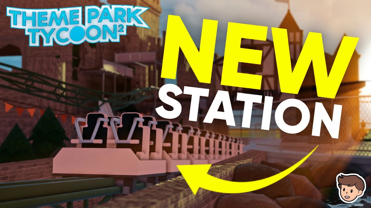 🎢 Theme Park Tycoon 2 BUILDING A NEW Station | Happening Point (Ep 11 ...