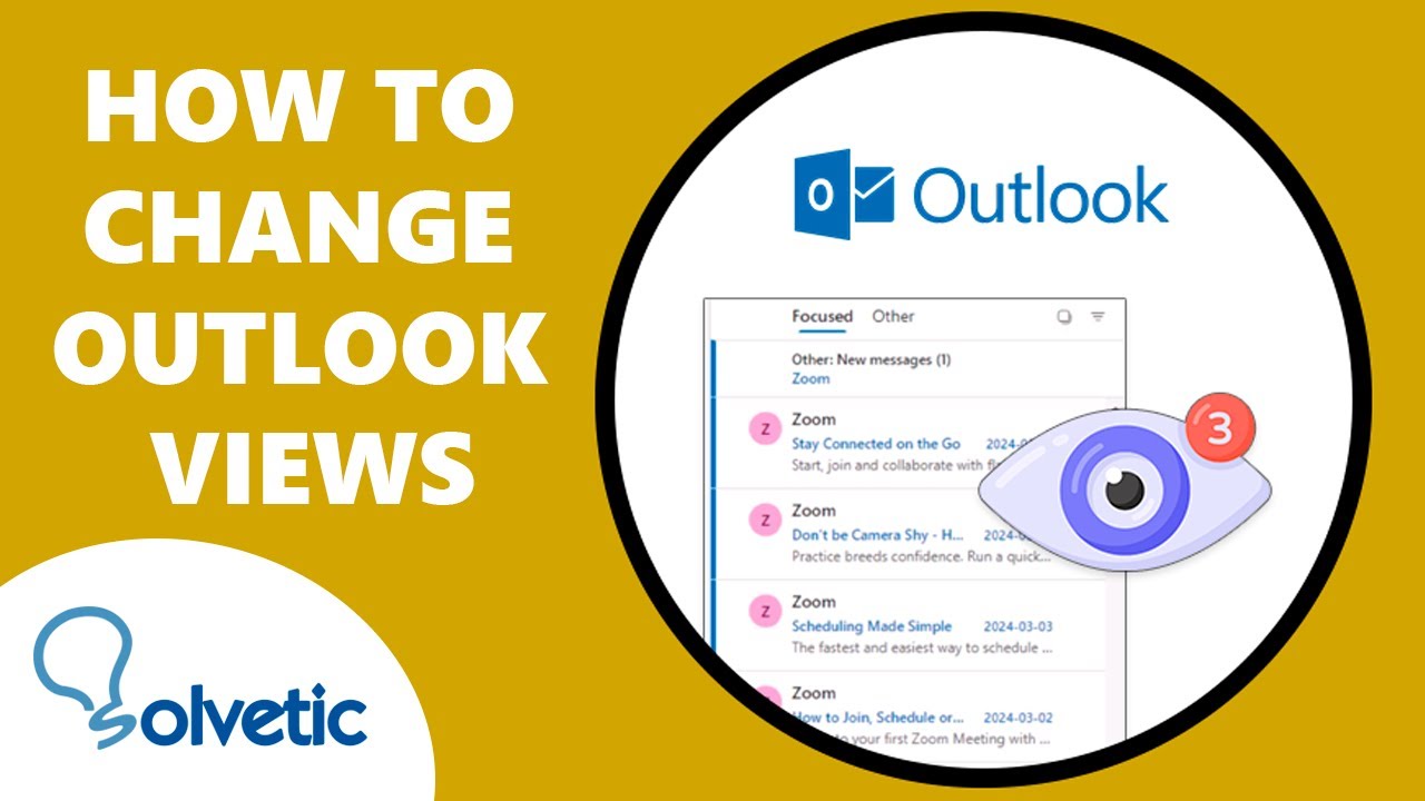 How to CHANGE OUTLOOK VIEWS - YouTube