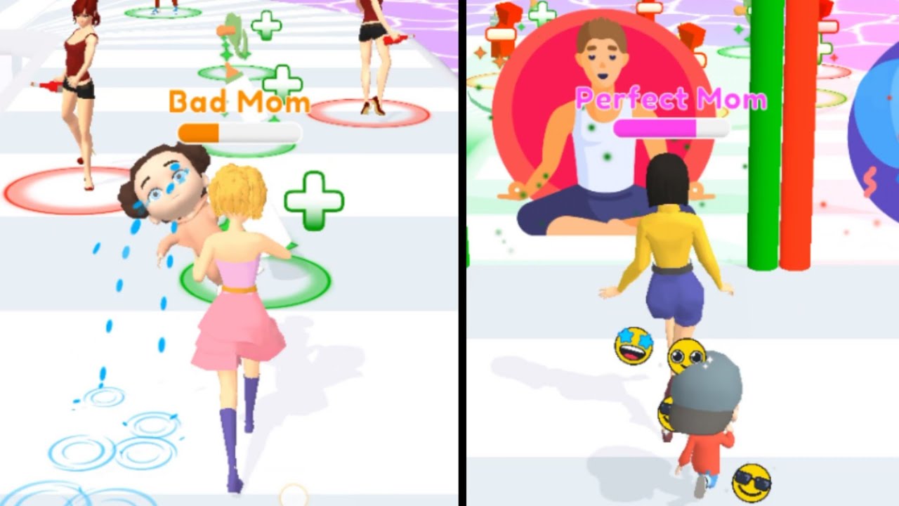 Forward vs Reverse Gaming in Bad Moms | All Levels Gameplay - YouTube