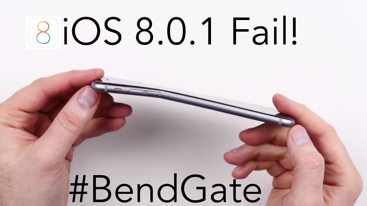 Two Strikes For Apple - iPhone 6 BendGate, iOS 8.0.1 - YouTube