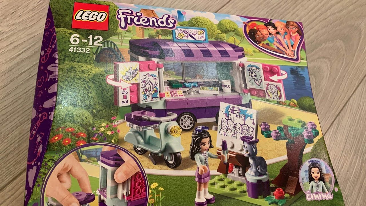 Lego Friends 41332 Heartlake Emma’s Art Stand 4x Speed Building ...