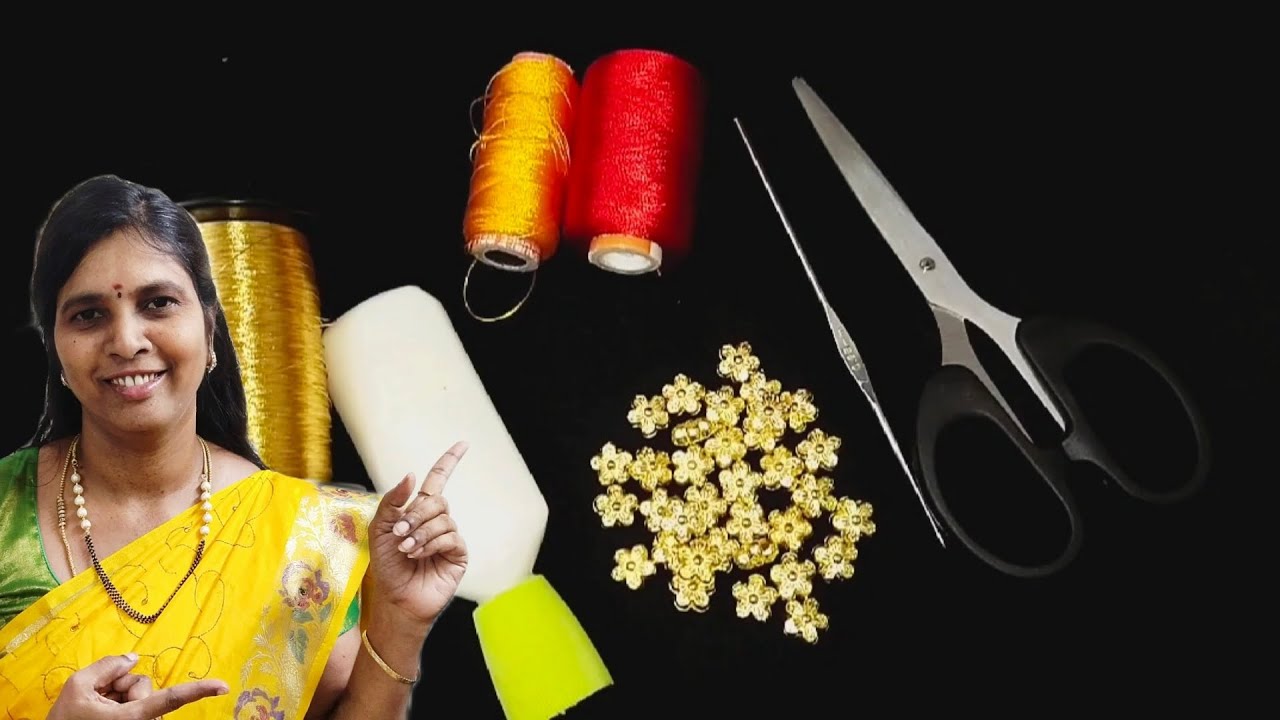 DIY | single step saree kuchu design | #diy #kuchusareedesigns ##saree ...