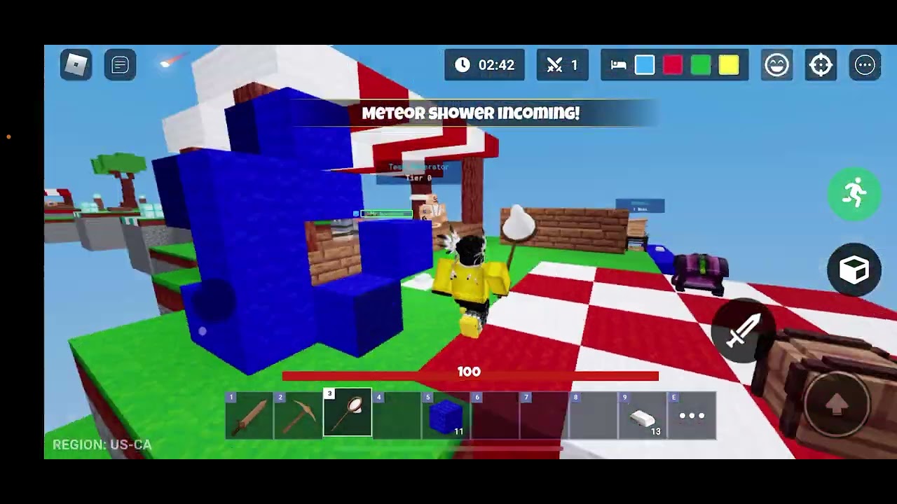 Using Beekeeper kit +New Disaster game mode. (Roblox bedwars) - YouTube