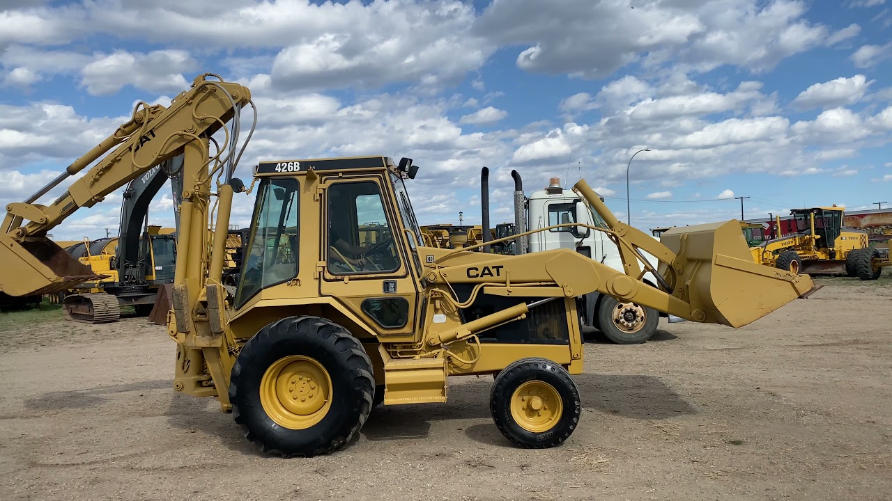 LOT 291 - 1994 Caterpillar 426 Loader Backhoe - YouTube