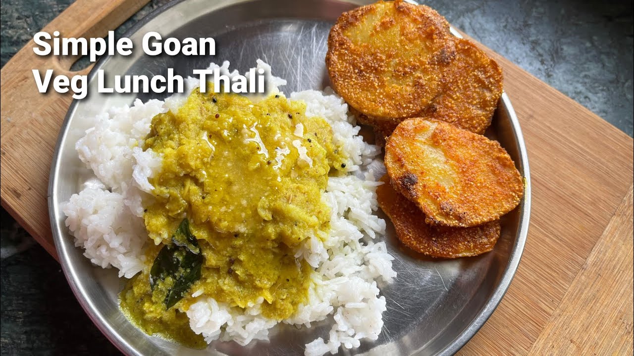 Simple Goan Veg Thali Recipe #goanfood #goanrecipe #vegthali - YouTube