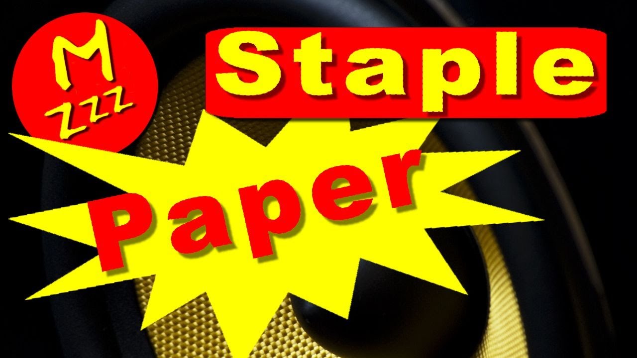 Stapling Paper Sound Effect - Copyright Free Sound Effect - YouTube