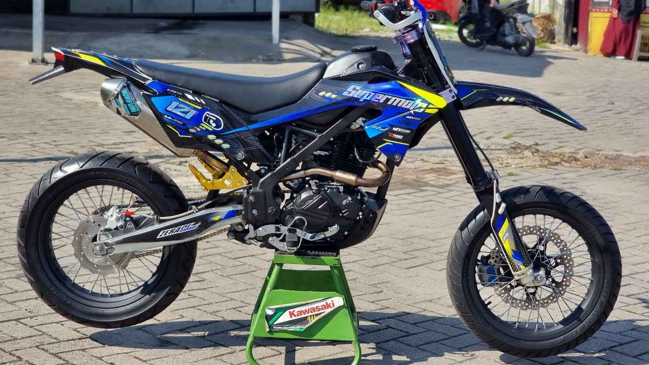 KAWASAKI D-TRACKER 150 TAMPILAN SUPERMOTO HEDON 🔥 - YouTube