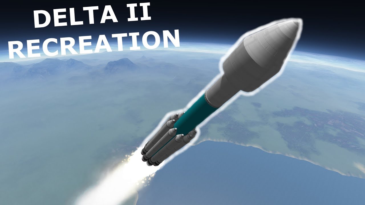 KSP: Everyone's Favorite Teal Rocket, Delta II Recreation! Stock 1.11 ...