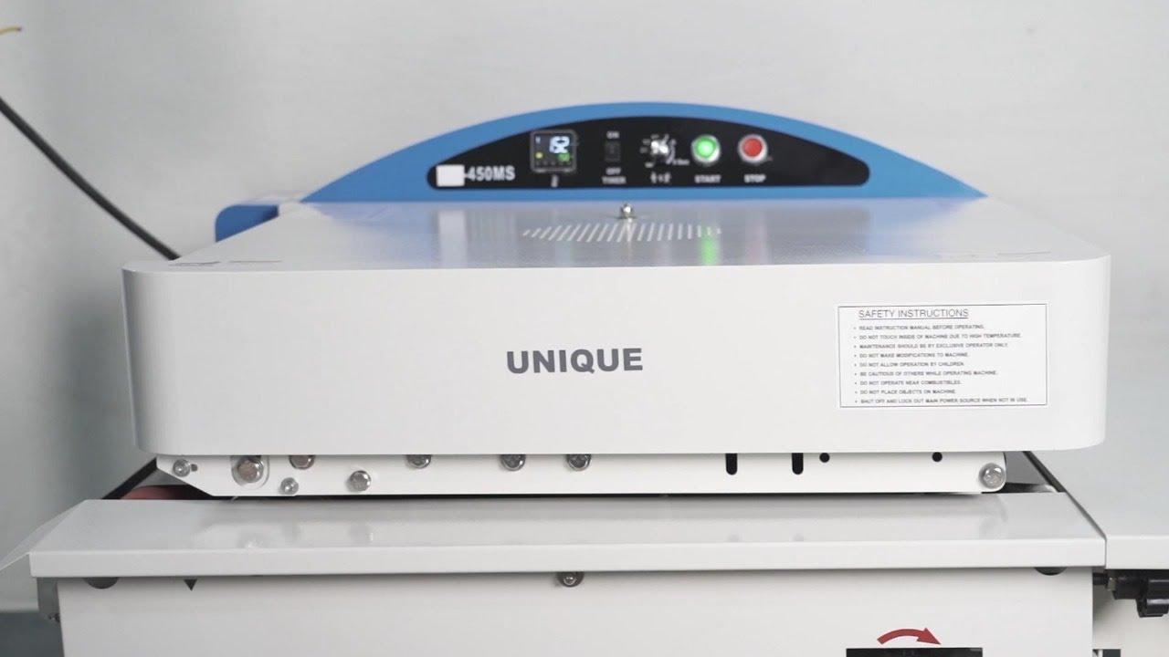 Fusing Machine UNIQUE BRAND (UN 450MS) - YouTube