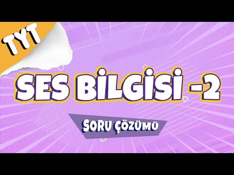 Ses Bilgisi -2 Soru Çözümleri | TYT Türkçe 2022 #hedefekoş