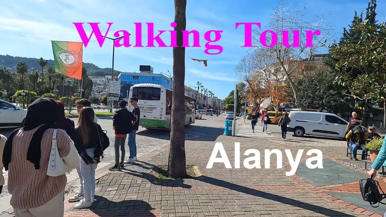 4k 🇹🇷 Alanya Walking Tour | Alanya Antalya Turkey February 2024 ...