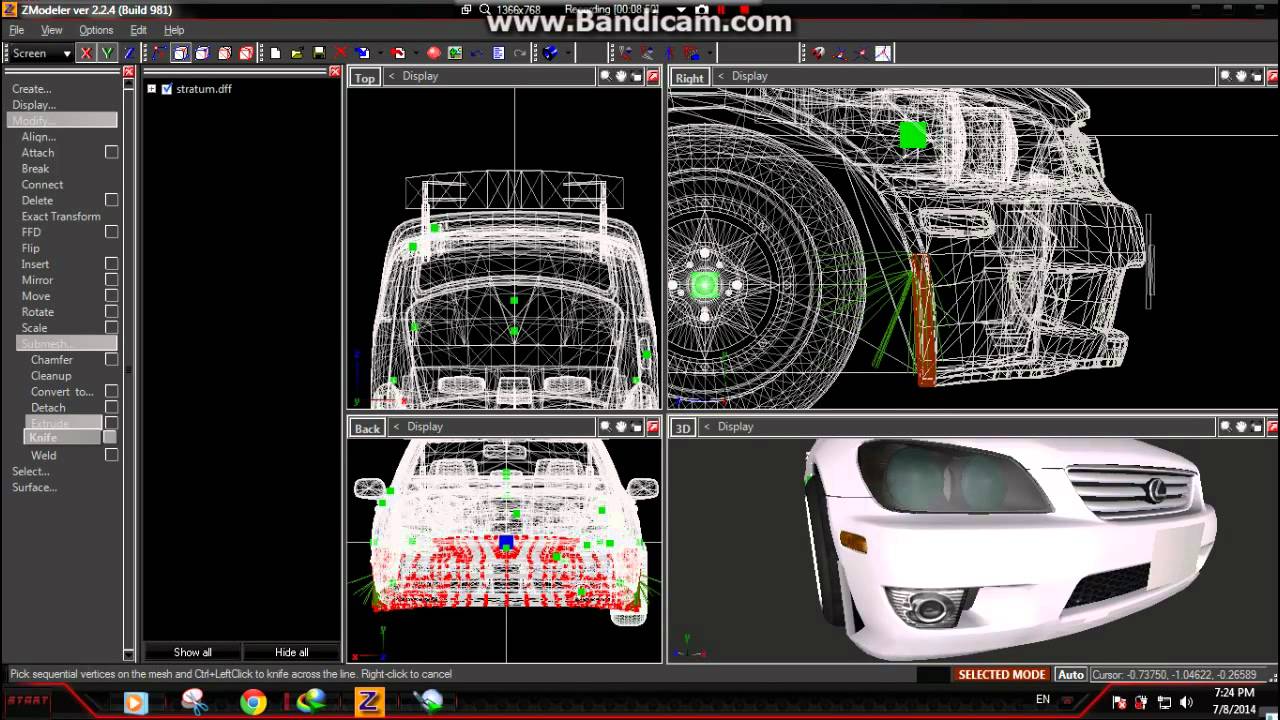 ZMODELER GTA SA CAR SPOILER BUMPERS BUILD МАШИНЫ -------- ДАЛБАА ГУФЕР ...