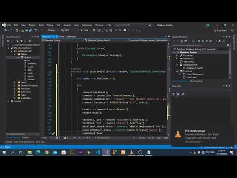 CRUD operation on Database in C# - dataGridView - update - cell event - YouTube