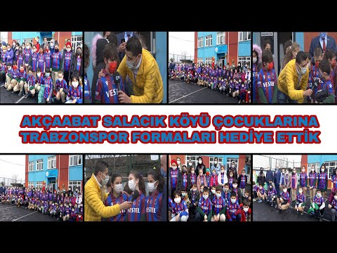 Akçaabat Salacık Köyü Çocuklarına Trabzonspor Formaları Hediye Ettik