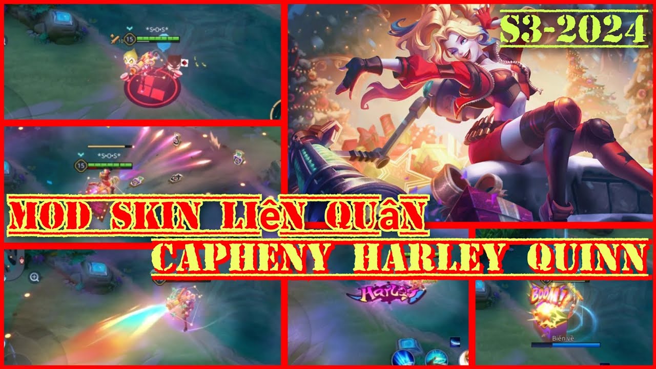 Mod Skin Capheny Harley Quinn Full Hiệu Ứng Mới Nhất Liên Quân Mùa 3 S3-2024 | 14/07/2024 - YouTube