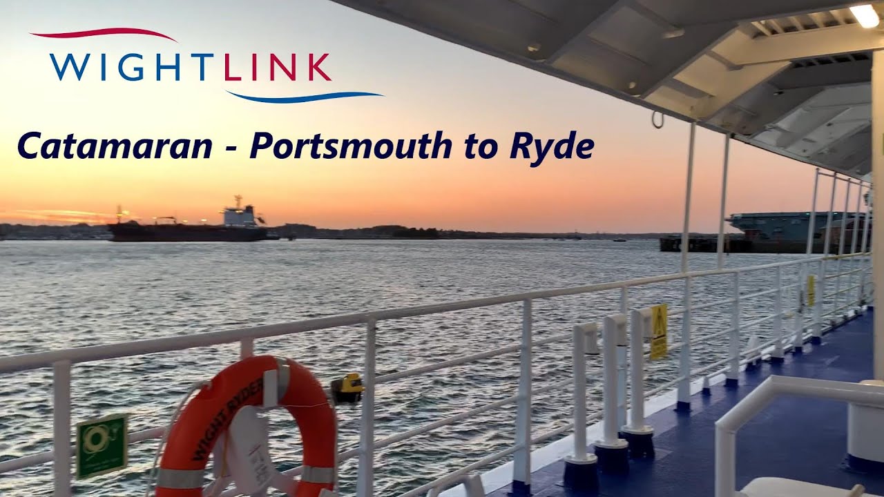 Wightlink - HSC Wight Ryder I - Portsmouth to Ryde - YouTube
