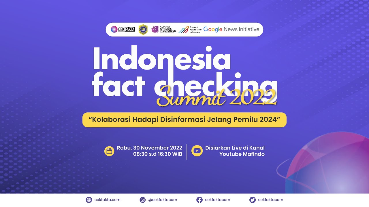 INDONESIA FACT-CHECKING SUMMIT 2022 - YouTube