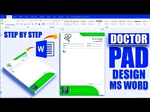 Doctor Letter Pad Design in Microsoft Word || Doctor Prescription ...