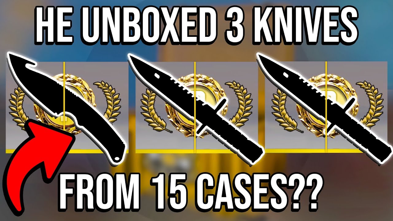 HE OPENED 3 INSANE KNIVES IN 15 CASES?! - YouTube