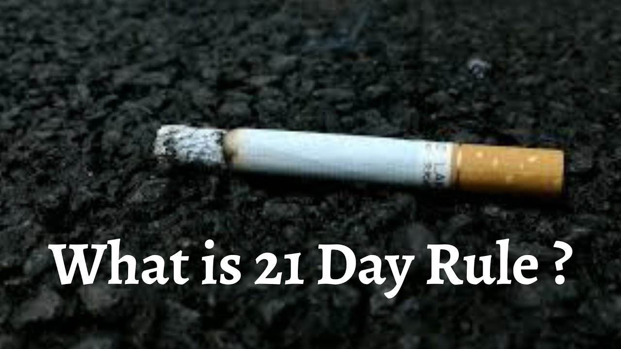 21 Day Rule! - YouTube