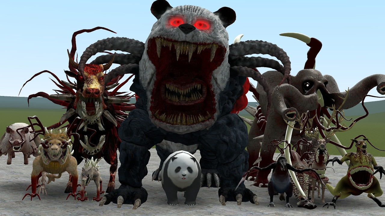 NEW ZOOCHOSIS MUTATED PANDA ANIMAL MONSTER In Garry's Mod! - YouTube