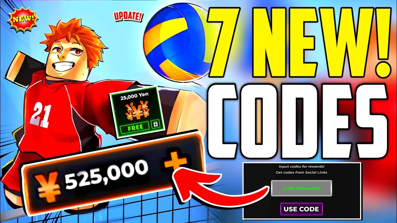 ⚠️UPDATE 9💥[CODE]⚠️ VOLLEYBALL LEGENDS ROBLOX CODES MARCH 2025 ...