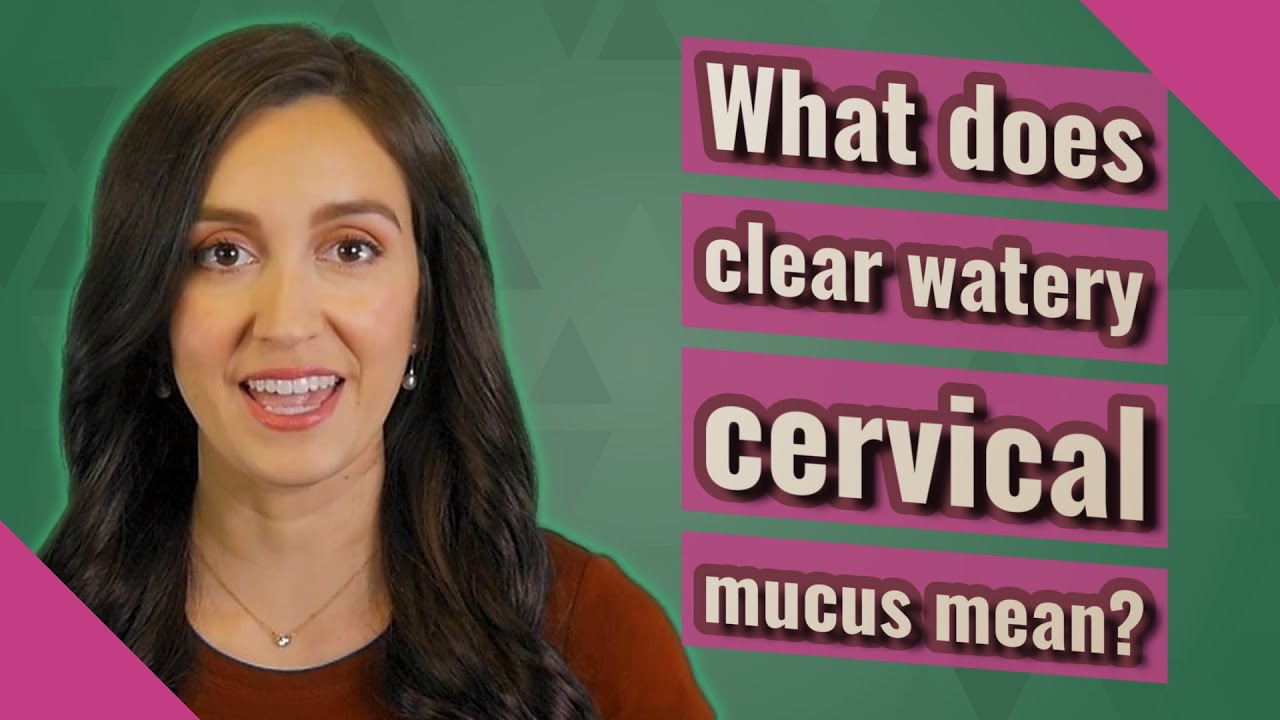 What Does Clear Watery Cervical Mucus Mean YouTube