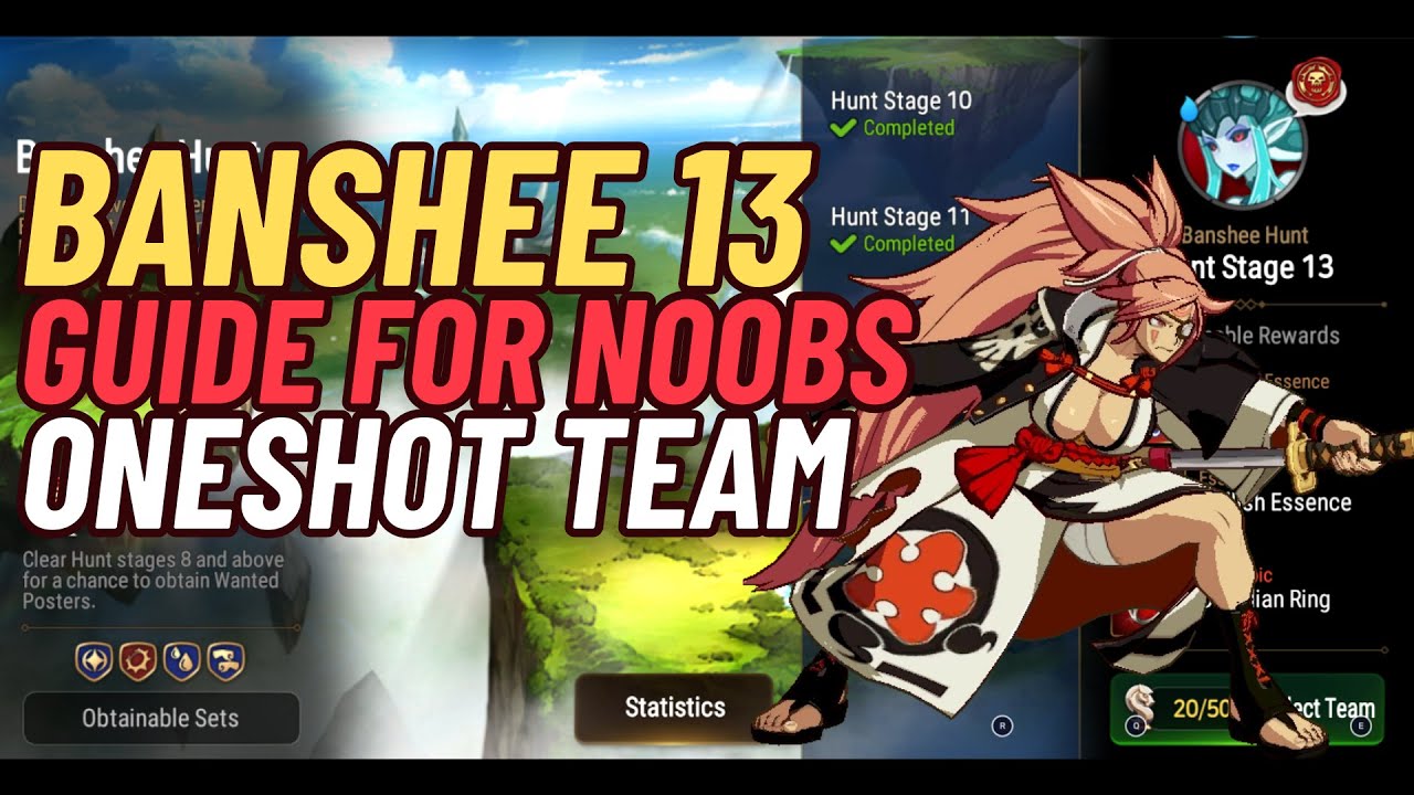 Banshee 13 One Shot Guide - Full Auto & Low Gear | Epic Seven - YouTube