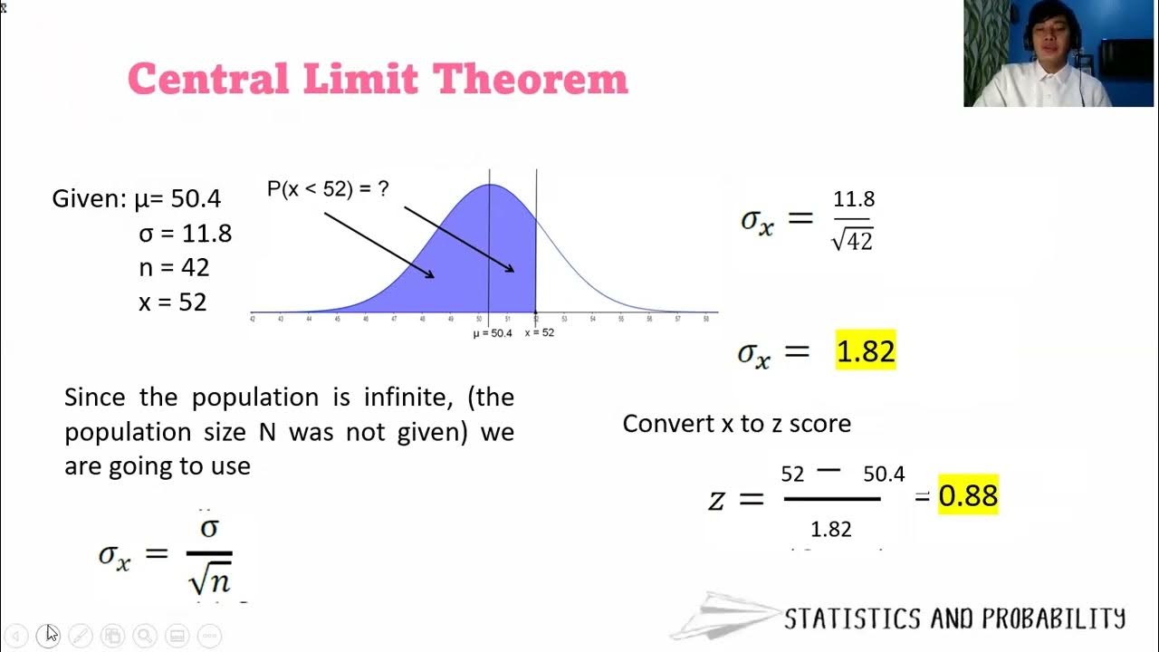 Application of Central Limit Theorem (Grade 11 Statistics and Probability) - YouTube