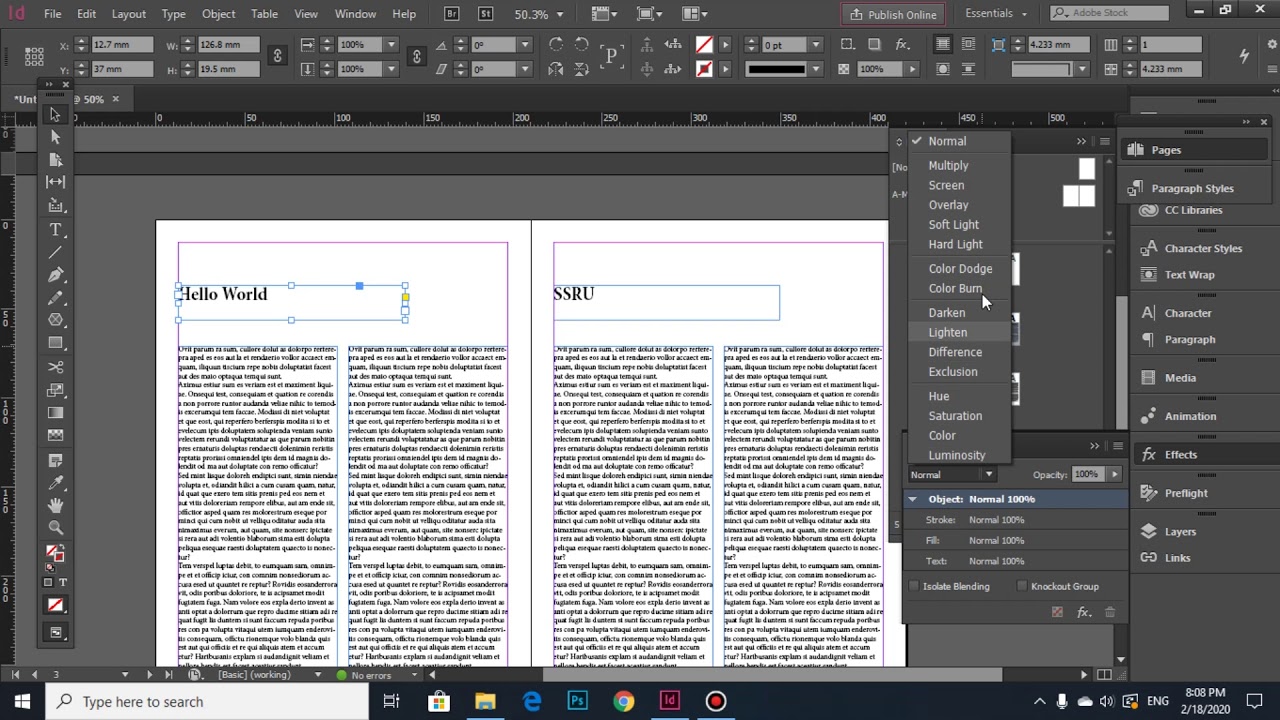 Effect ใน InDesign - YouTube