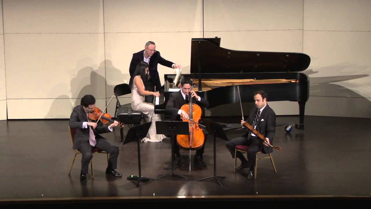 Schumann Piano Quartet 4th Movement: Xiayin Wang, David Lisker, Bela ...