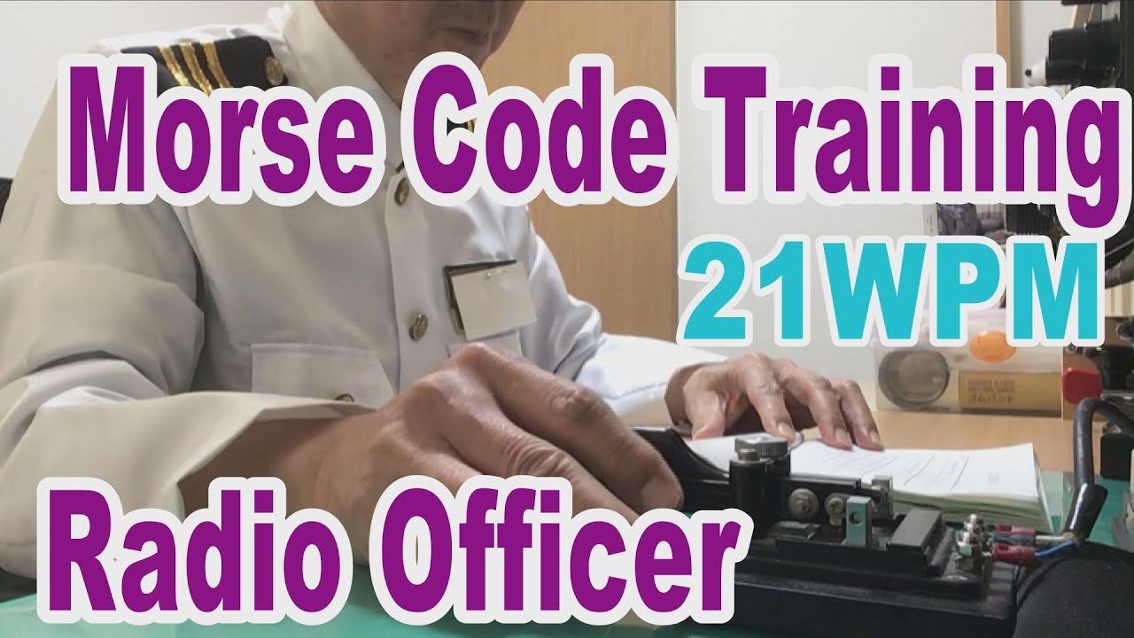 【Radio operator morse practice】This is a Morse code practice video ...