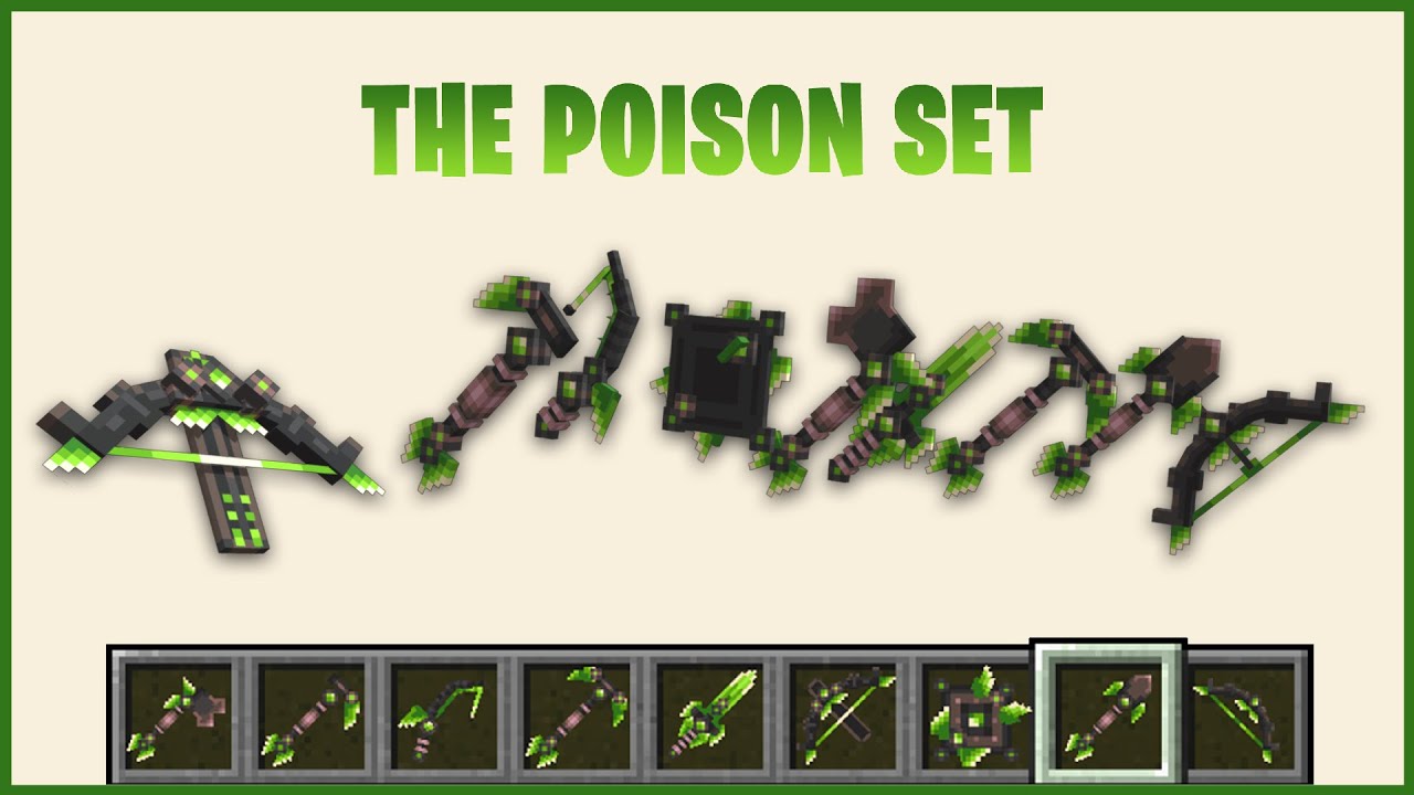 THE POISON SET (MINECRAFT ITEMS) - YouTube