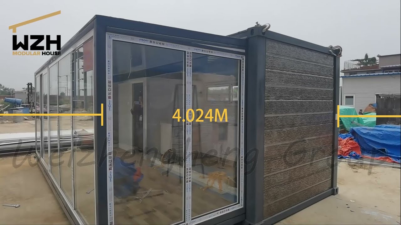 20ft Sliding Expand Container House for France Customer (Design and ...