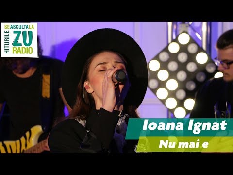 Ioana Ignat cântă ”Nu mai e” (LIVE Radio ZU)