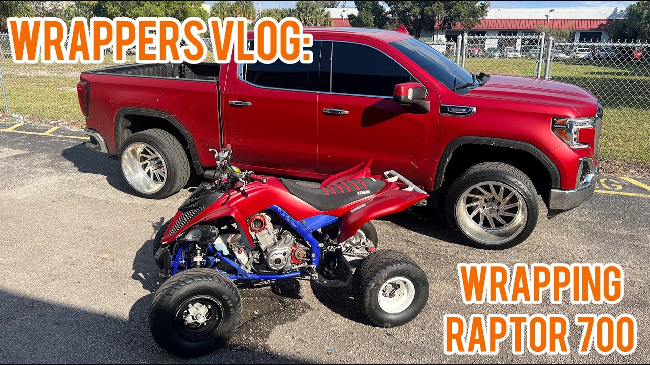 How to wrap a atv | raptor 700r - YouTube