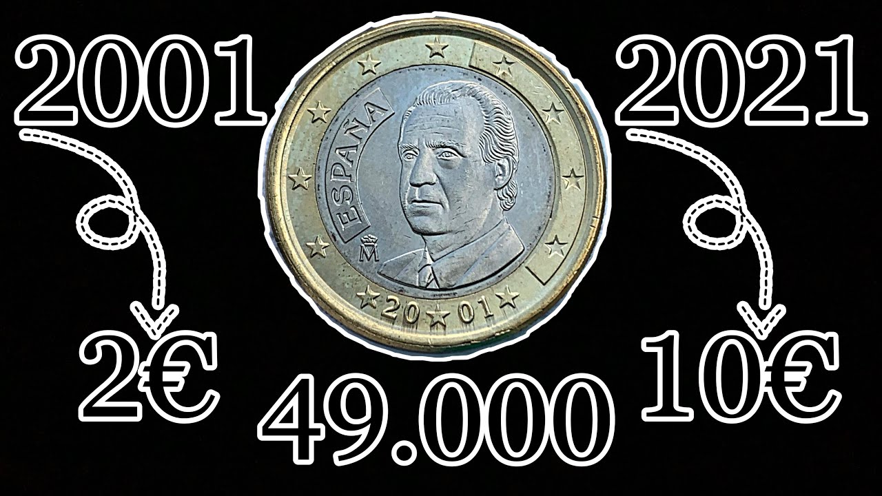 RARE 1 Euro Spain 2001 - 49.000 - YouTube