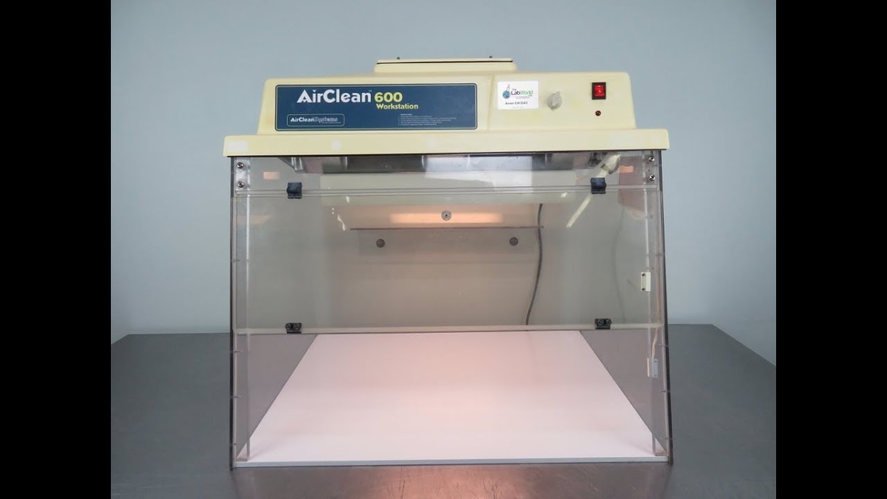 AirClean 600 PCR Workstation - 3ft - YouTube