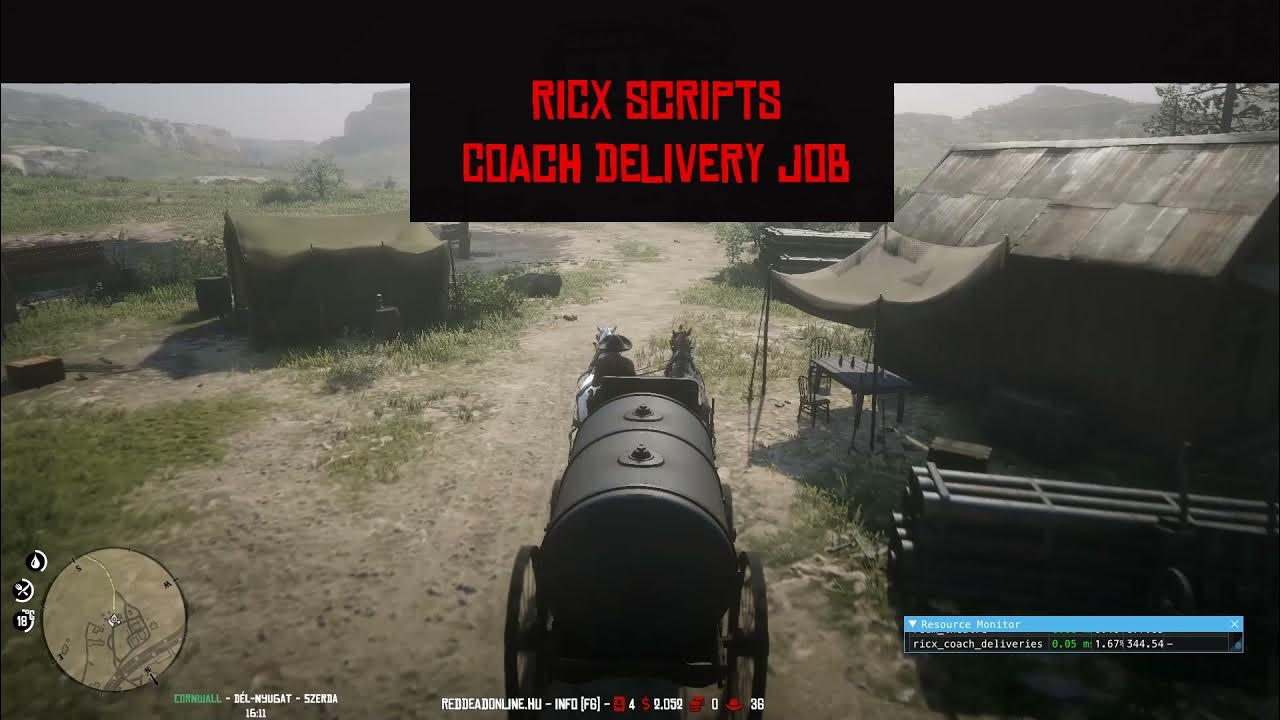 RDR2 RedM Script - Coach Delivery Job - RicX Scripts - RDR2 Red Dead Redemption Script - YouTube