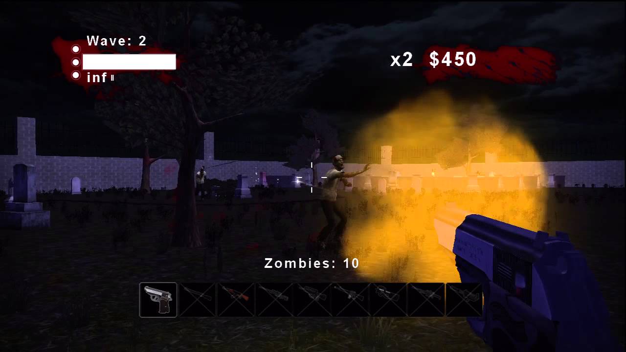 Zombie Splatter XBLIG Gameplay - YouTube