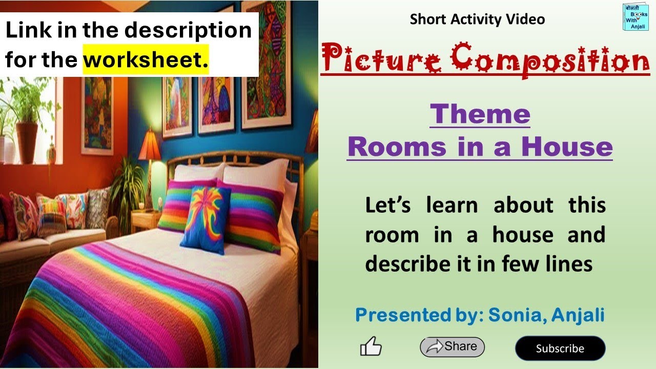Picture Writing. Rooms in a house. Picture composition. Learn English ...
