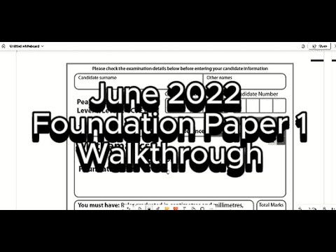 2022 GCSE Foundation Maths Paper 1- Walkthrough! HARDEST YET! - YouTube